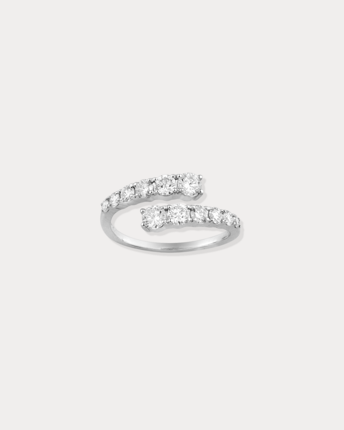 Open Diamond Wrap Ring